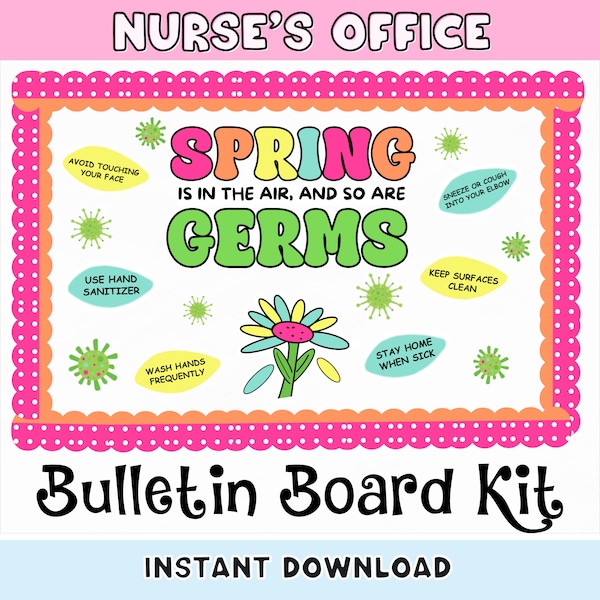 Spring Nurse Bulletin Board - Etsy
