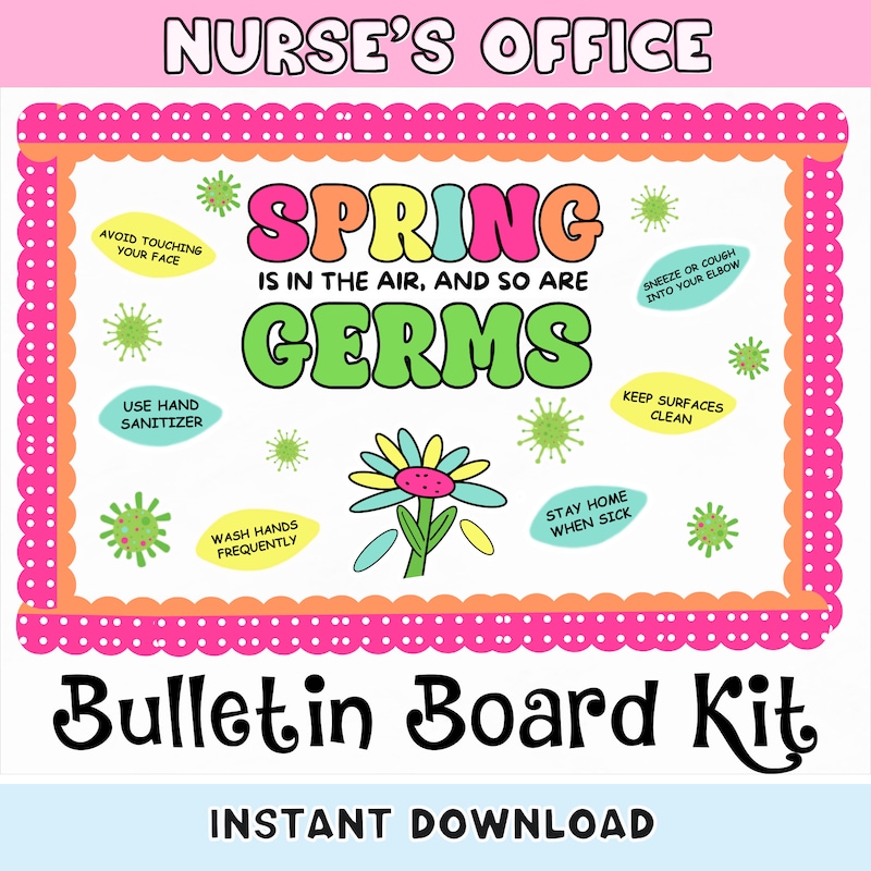 Spring Nurse Bulletin Board - Etsy
