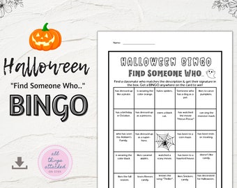 Thanksgiving Games Printable Thanksgiving Bingo Find the - Etsy
