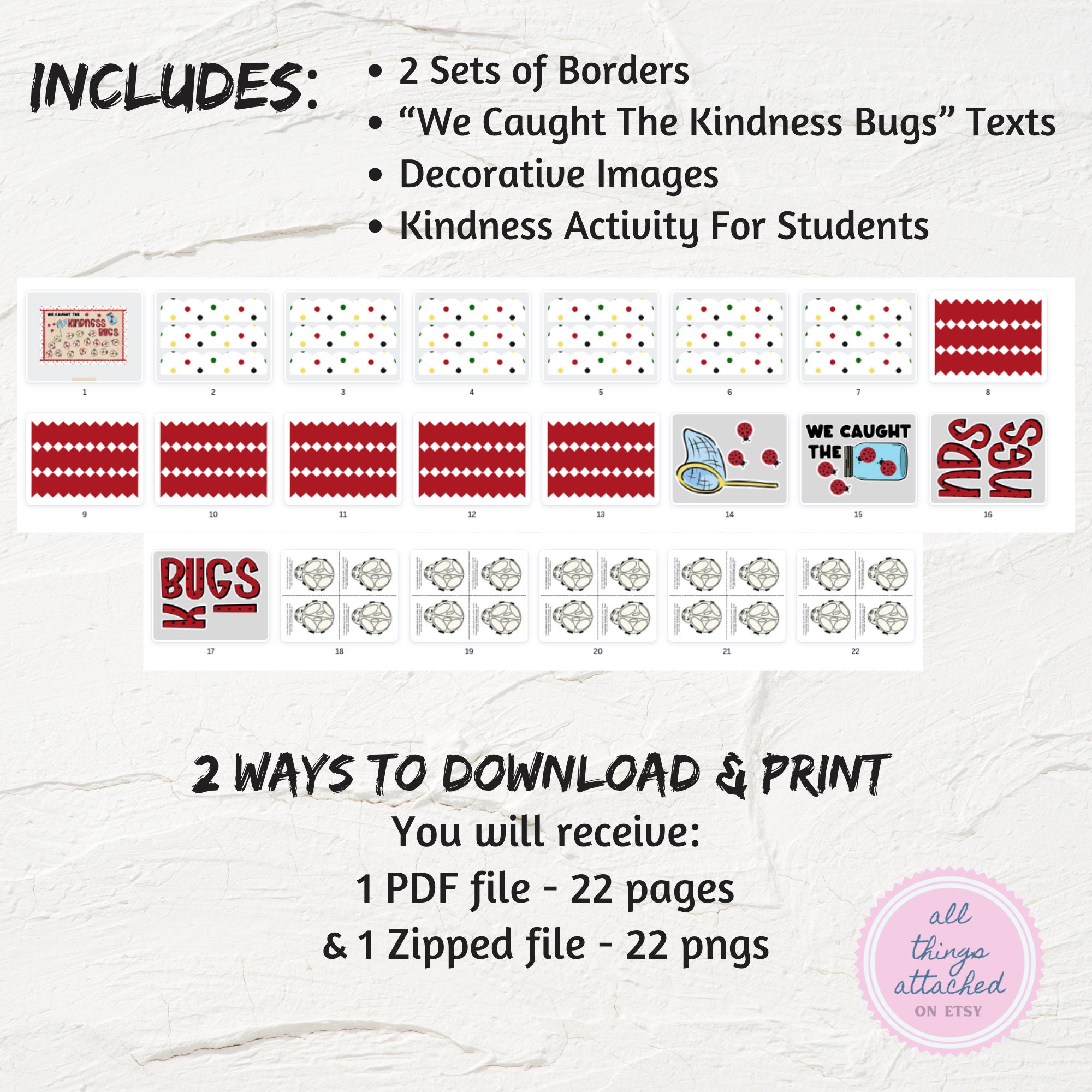 Kindness Bulletin Board | Ladybug Classroom Board Kit | We Caught the ...