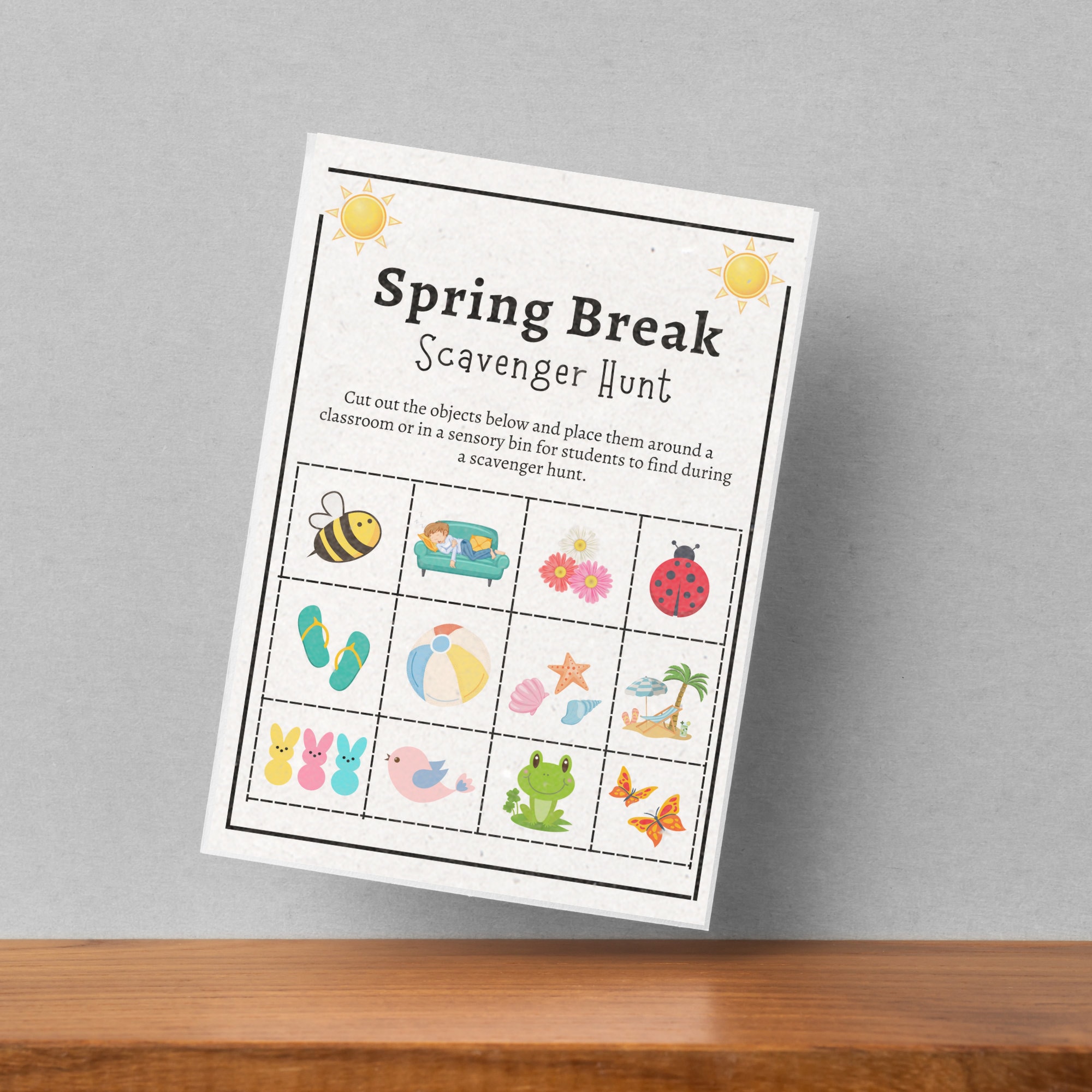 Spring Break Scavenger Hunt | Printable Scavenger Hunt | Spring Break ...