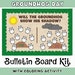 Groundhog Day Themed Bulletin Board | Printable Winter Bulletin Board ...
