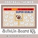 Football Bulletin Board Set Printable Bulletin Board Kit for Football ...