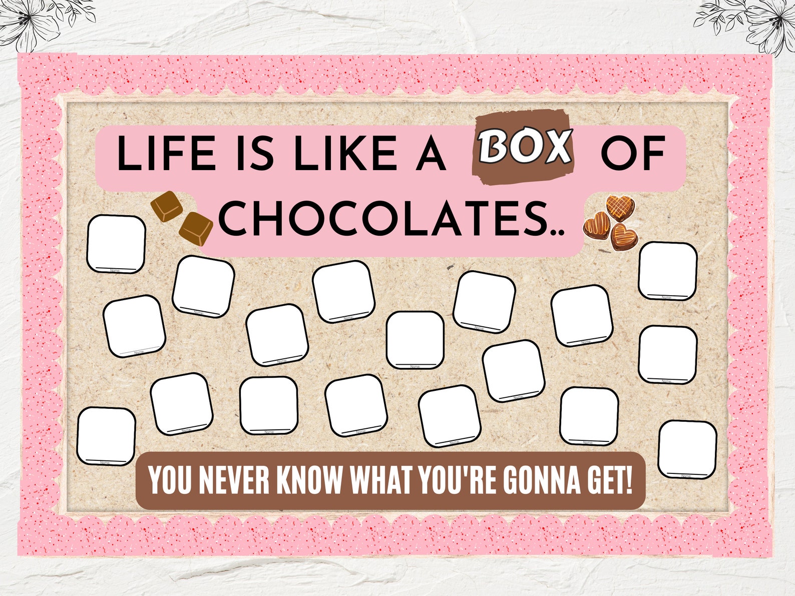 Valentine's Day Board | February Bulletin Board Kit Printable | Life is ...