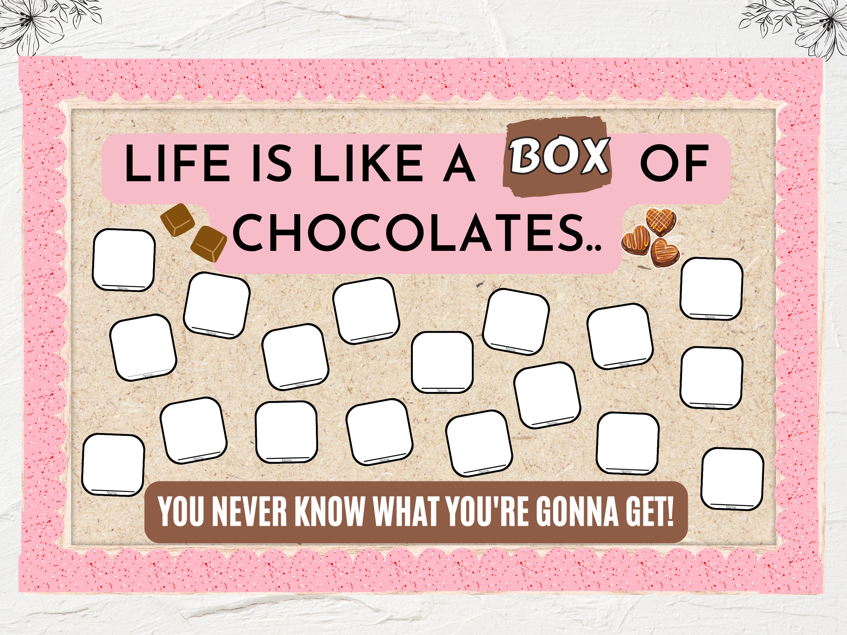 Valentine's Day Board | February Bulletin Board Kit Printable | Life is ...