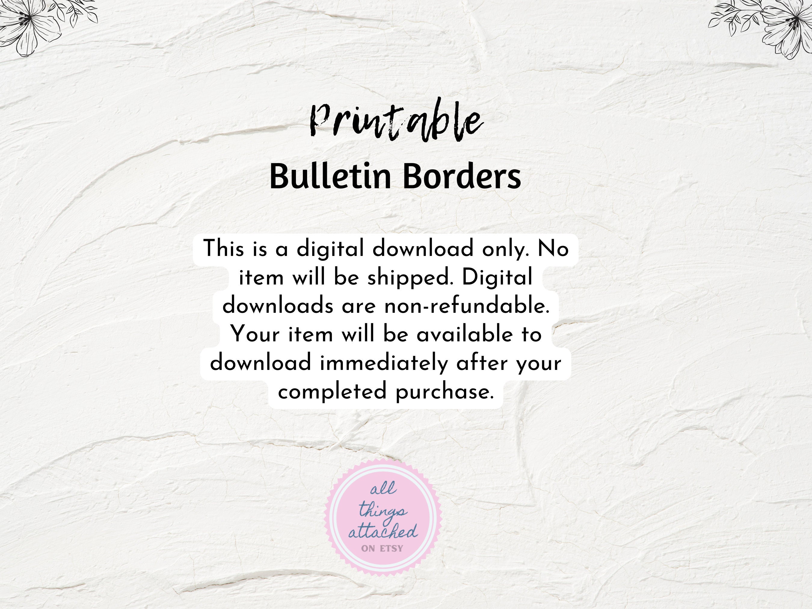 Spring Bulletin Board Borders | Printable Bulletin Board Trim | Spring ...