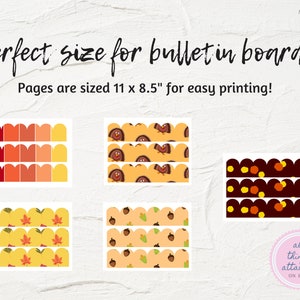 Fall Bulletin Board | Printable Fall Bulletin Borders | Thanksgiving ...