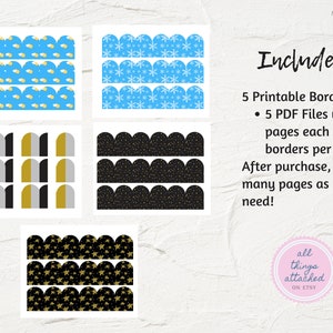 New Years Printable Borders | January Bulletin Board Borders ...