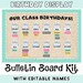 Birthdays Bulletin Board Set | Printable Classroom Bulletin Board Kit ...