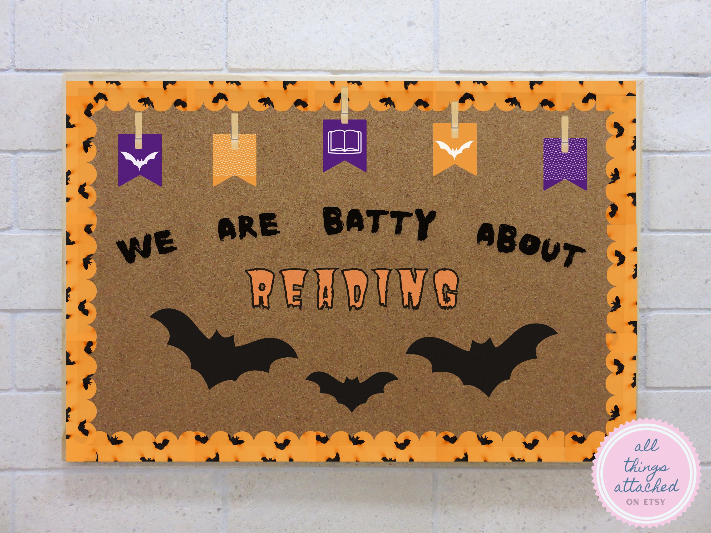 Halloween Themed Bulletin Board Set | Printable October Board Kit | We ...