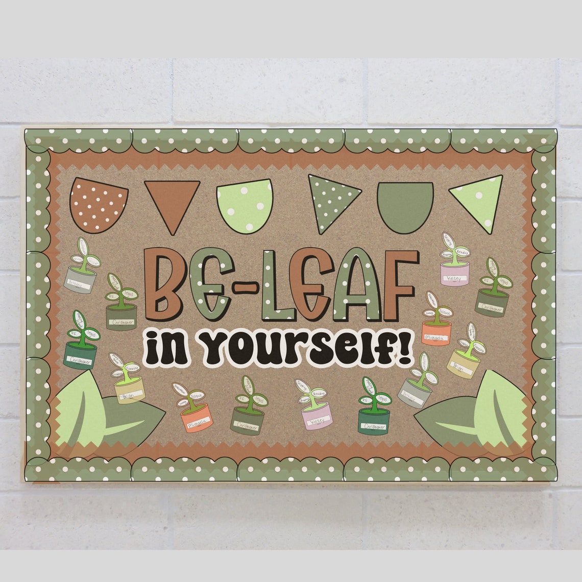 Motivational Bulletin Board Believe in Yourself Bulletin Board Kit ...
