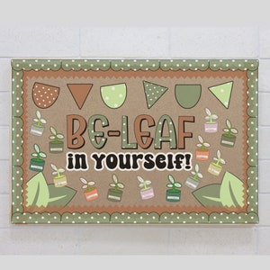 Motivational Bulletin Board | Believe in Yourself Bulletin Board Kit ...