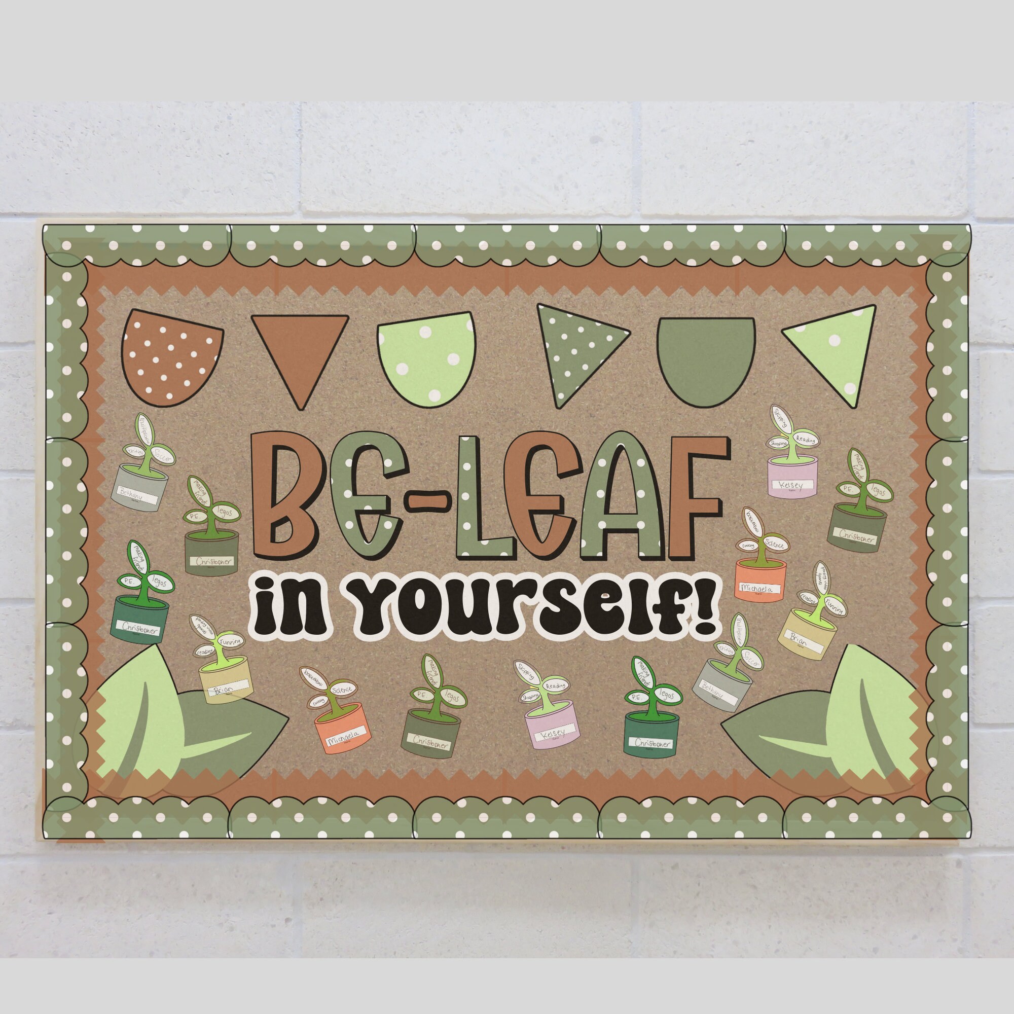 Motivational Bulletin Board | Believe in Yourself Bulletin Board Kit ...