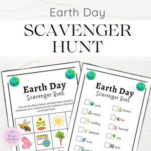 Earth Day Scavenger Hunt | Printable Earth Day Activity for Kids ...