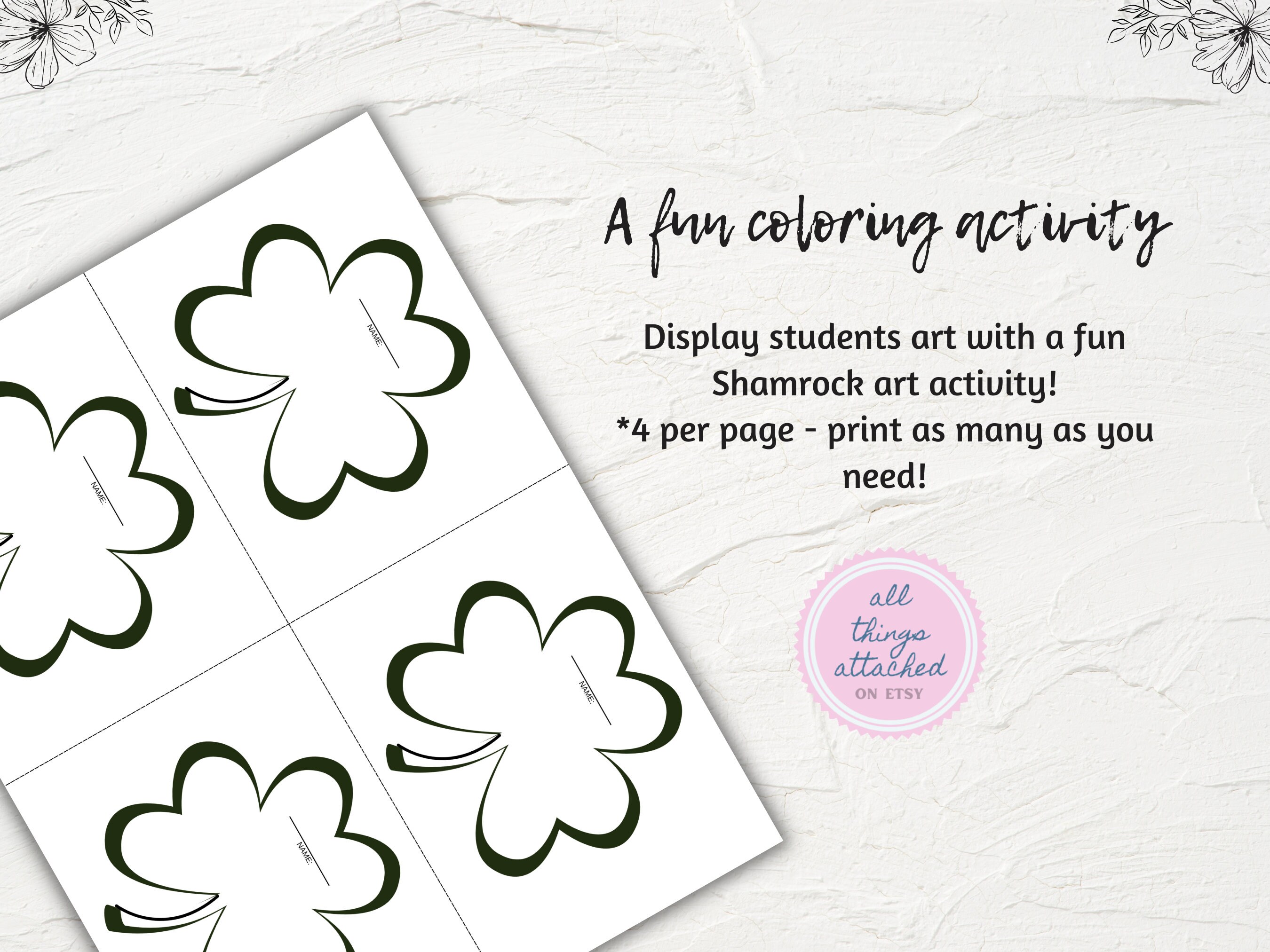 St. Patricks Day Themed Bulletin Board | Printable March Bulletin Board ...