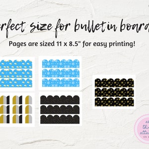 New Years Printable Borders | January Bulletin Board Borders ...