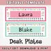 Students Desk Plates | Printable Student Name Cards | Editable Student ...