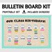 Birthdays Bulletin Board Set | Printable Classroom Bulletin Board Kit ...