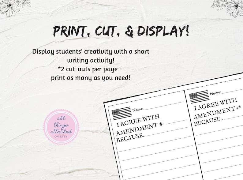 Constitution Bulletin Board Idea | Printable Bill of Rights Bulletin ...