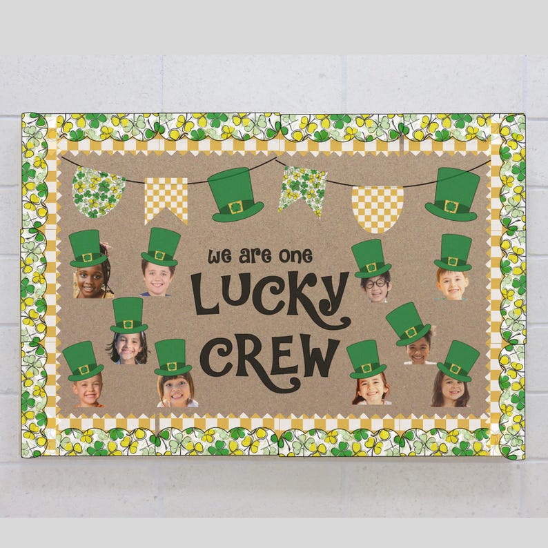 St Patrick's Day Bulletin Board Kit | Printable Bulletin Board Decor ...