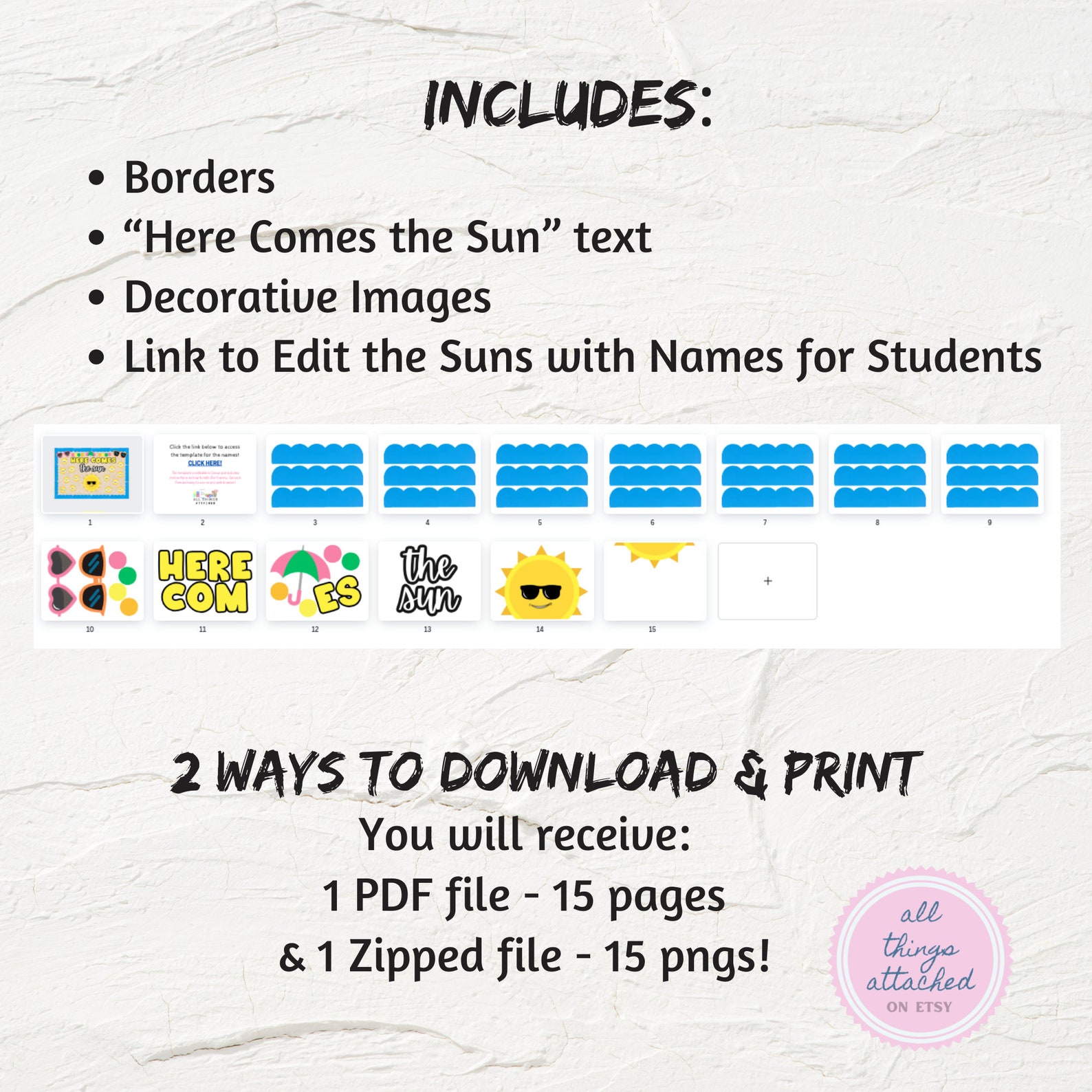 Summer Bulletin Board | Printable Beginning of the Year Bulletin Board ...