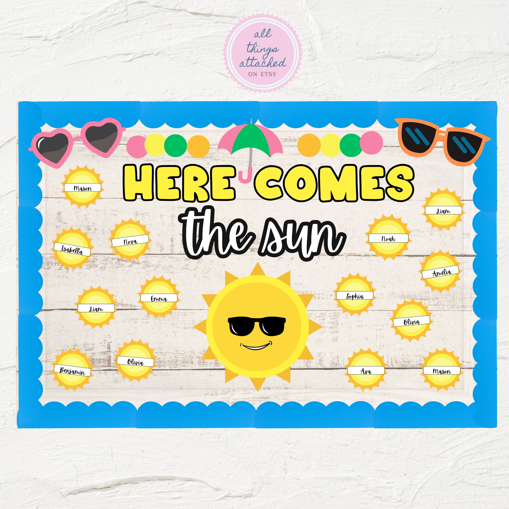 Summer Bulletin Board | Printable Beginning of the Year Bulletin Board ...