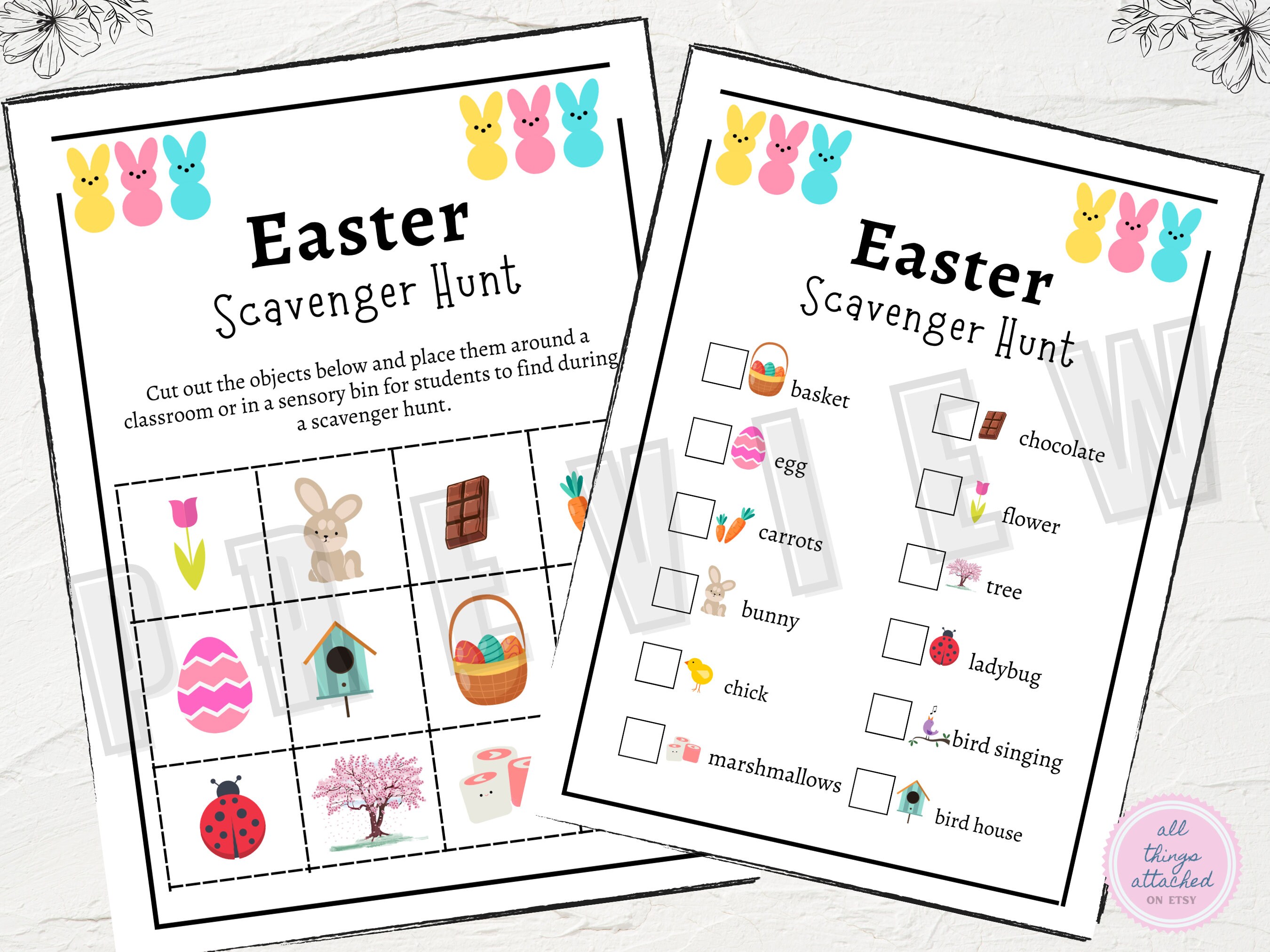 Easter Scavenger Hunt | Printable Easter Activity for Kids | Easter ...