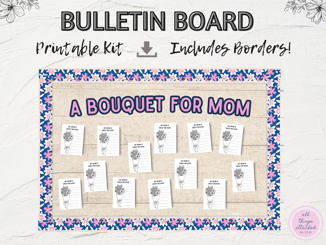 Mother's Day Bulletin Board Kit Classroom Board Idea - Etsy