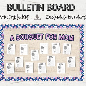 Mother's Day Bulletin Board Kit Classroom Board Idea - Etsy