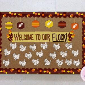 Thanksgiving Themed Bulletin Board Kit | Printable November Board ...