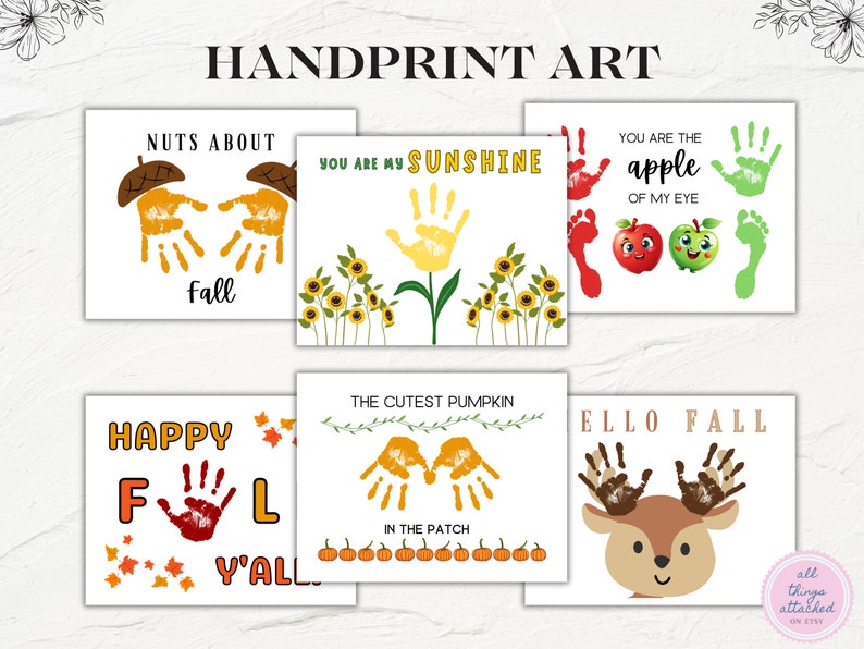 Fall Handprint Keepsaken Art Fall Craft Activities Fall Greeting Card ...