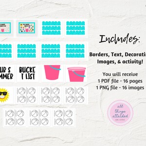 May Bulletin Board Kit | Our Summer Bucket List | With Classroom ...