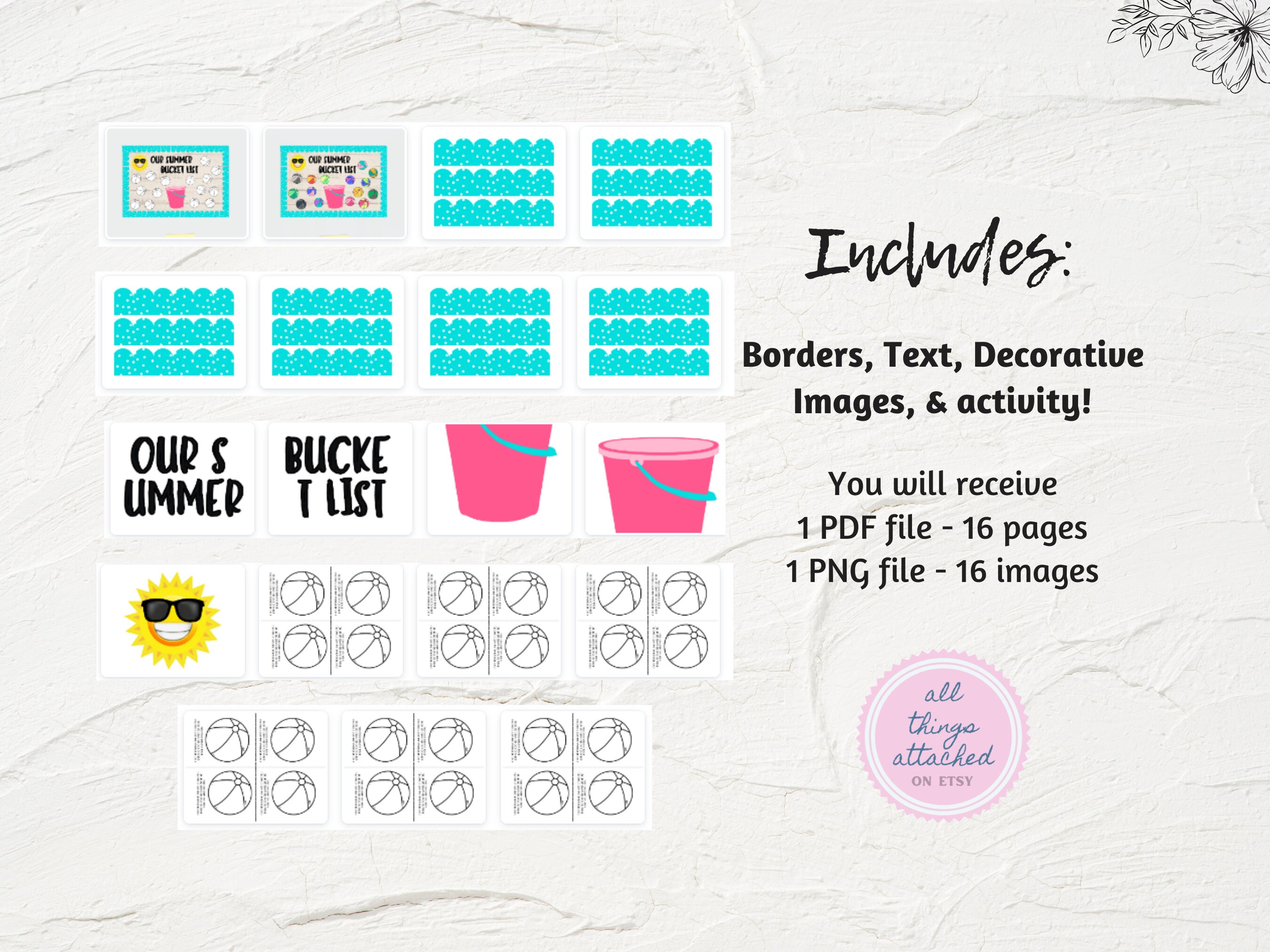 May Bulletin Board Kit | Our Summer Bucket List | With Classroom ...