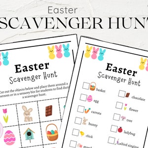 Easter Scavenger Hunt | Printable Easter Activity for Kids | Easter ...