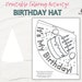 Kid's Birthday Hat | Printable It's My Birthday Hat | Children's Craft ...