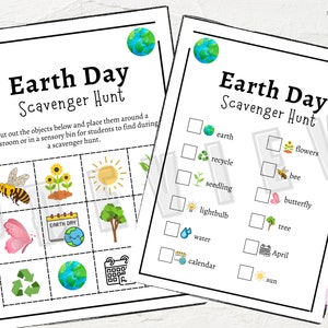 Earth Day Scavenger Hunt | Printable Earth Day Activity for Kids ...