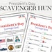 President's Day Scavenger Hunt | Printable President's Day Activity for ...