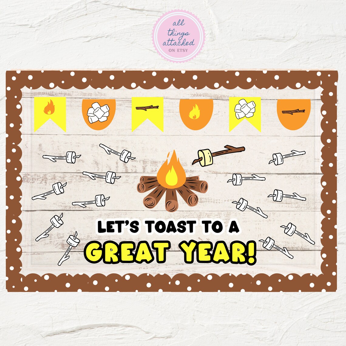 Back to School Bulletin Board Printable New School Year Board Kit First ...