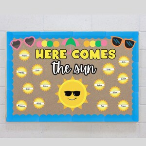 Summer Bulletin Board | Printable Beginning of the Year Bulletin Board ...