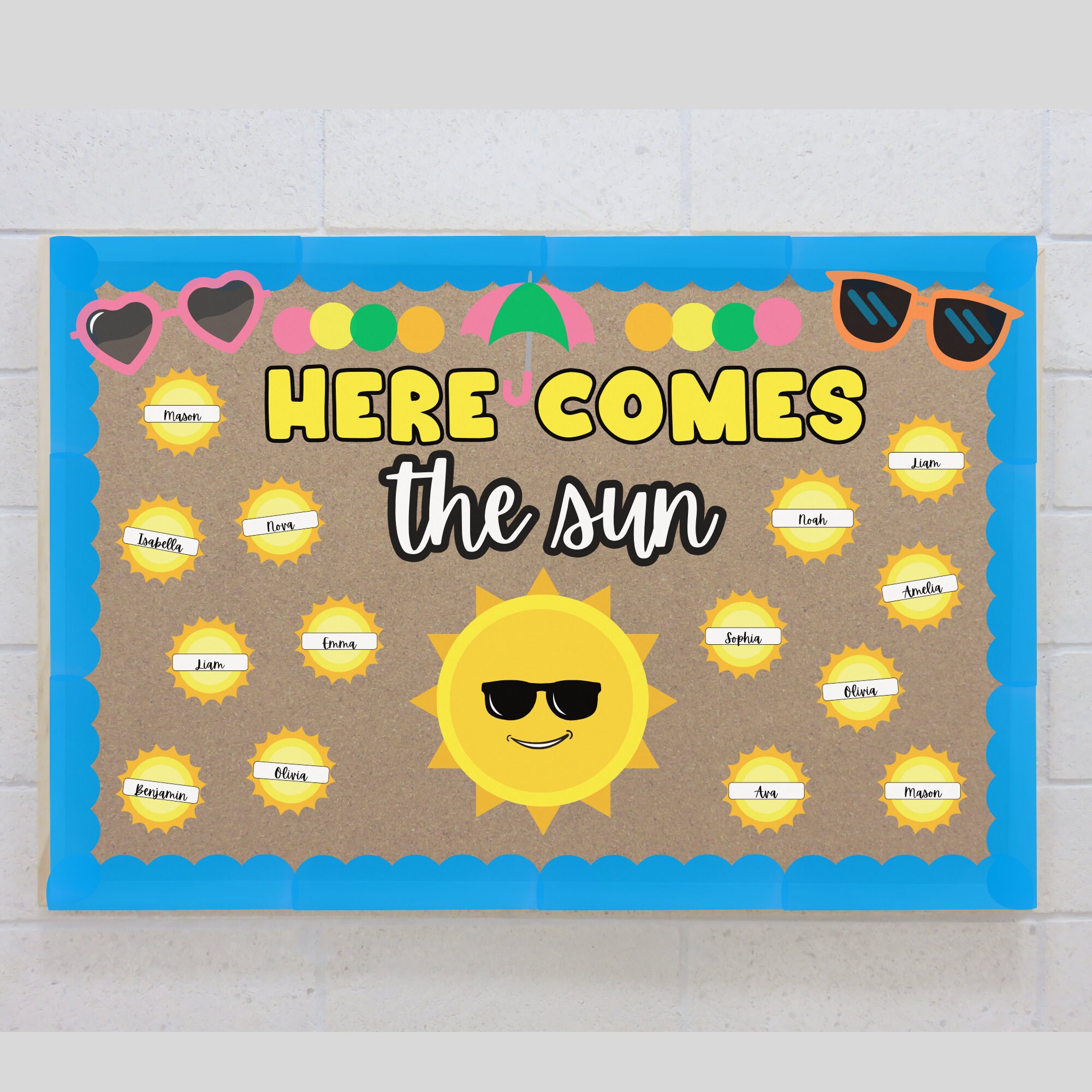 Summer Bulletin Board | Printable Beginning of the Year Bulletin Board ...