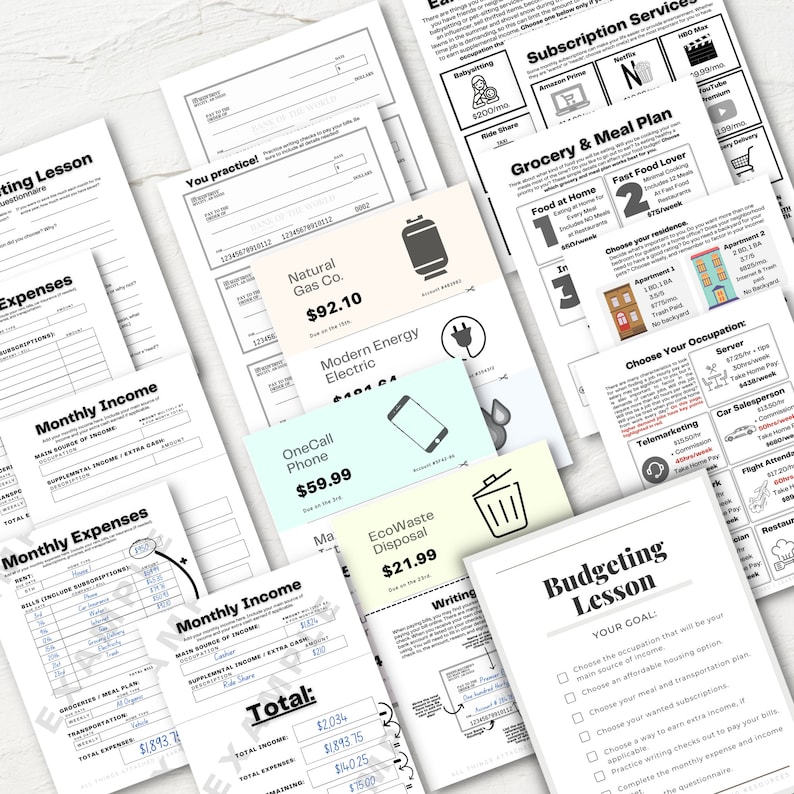 Financial Literacy Game for Kids | Printable Budgeting Activity | Learn ...