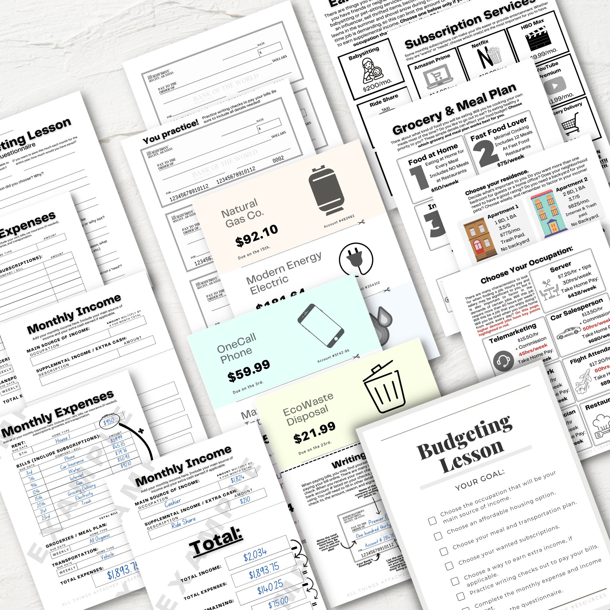 Financial Literacy Game for Kids | Printable Budgeting Activity | Learn ...