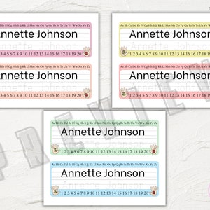 Student Desk Plates Template | Editable Student Name Cards | Student ...