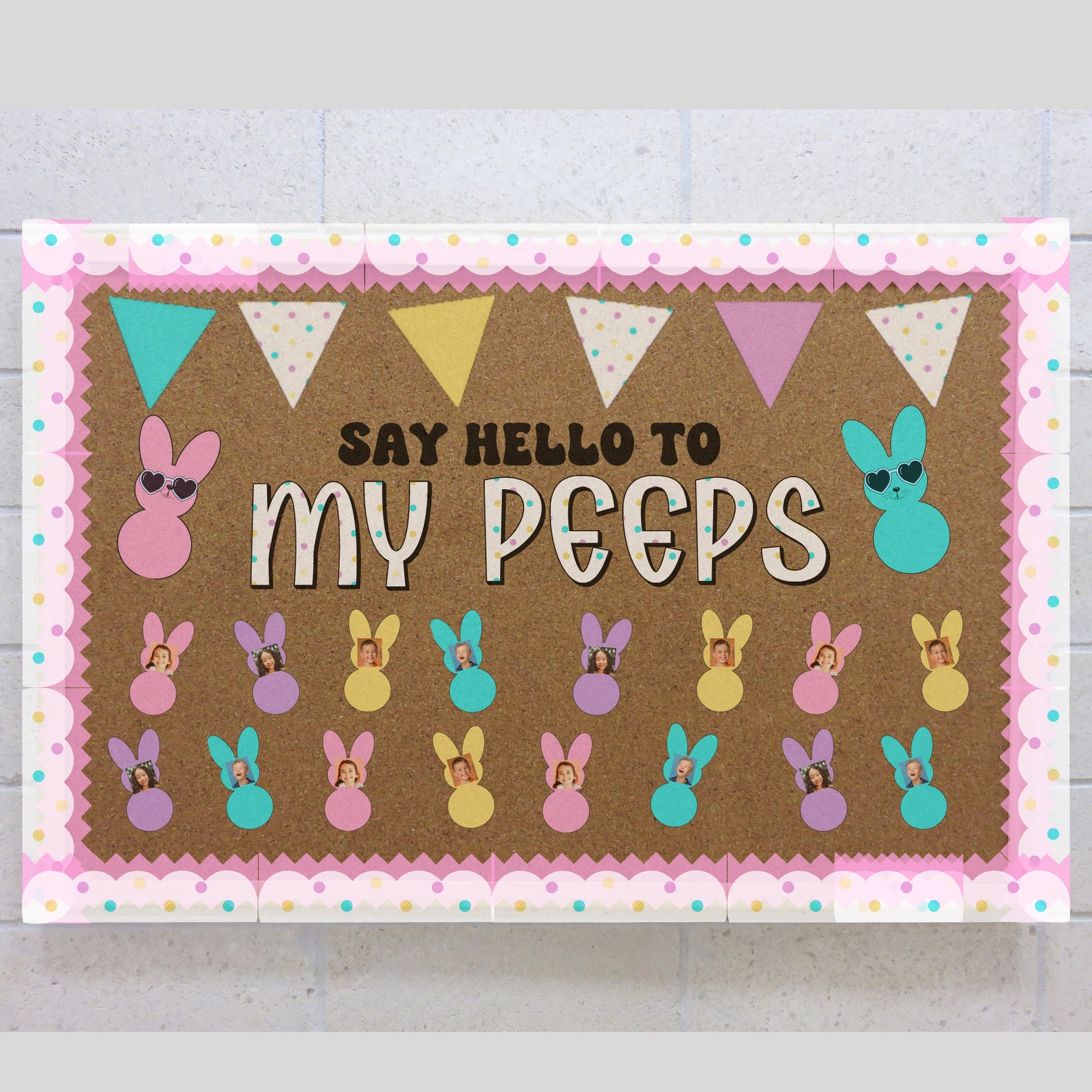 April Bulletin Board Kit | Peeps Bulletin Board | Easter Bulletin Board ...