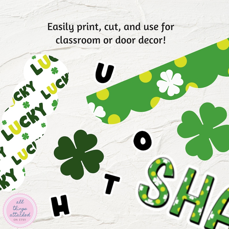St. Patrick's Day Bulletin Board | Cute Clovers Bulletin Board | March ...