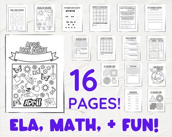 2nd 3rd 4th Grade Worksheets Early Finishers Work Packet for June ...