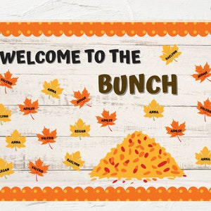 Fall Themed Bulletin Board Set | Printable Back to School Board Kit ...