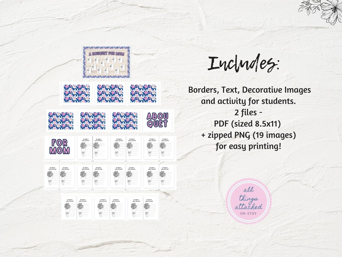 Mother's Day Bulletin Board Kit Classroom Board Idea Bulletin Board ...