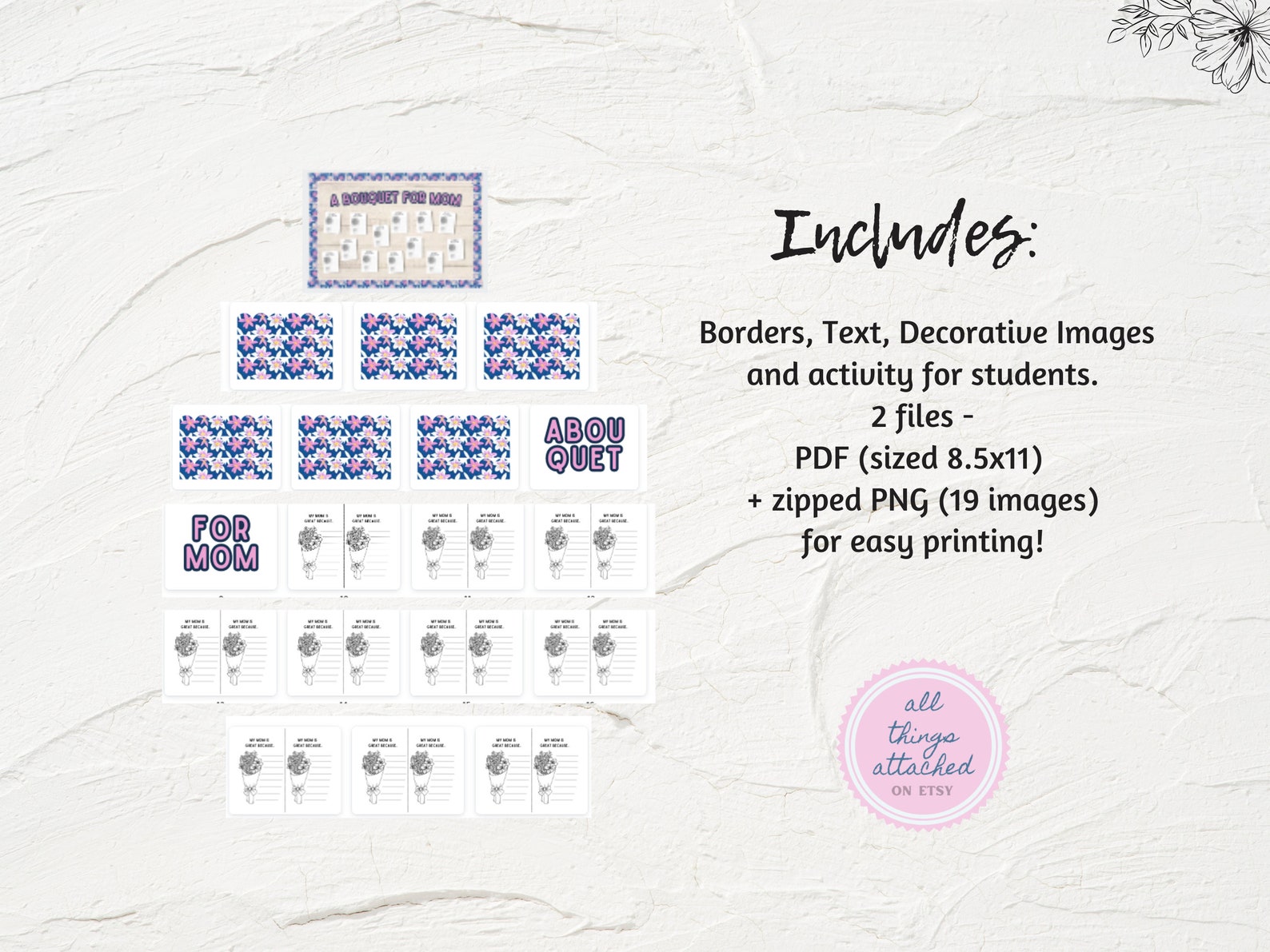 Mother's Day Bulletin Board Kit | Classroom Board Idea Bulletin Board ...