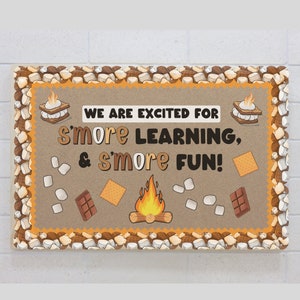 Back to School Bulletin Board | Printable S'mores New Bulletin Board ...